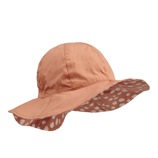 Liewood Baby Sun Hat Amelia Leo Spots Tuscany rose at Yay Kids