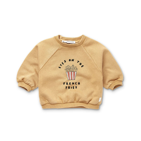Sproet & Sprout Kinder Strickpullover Colourblock Sand bei Yay Kids