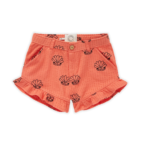 Sproet & Sprout Shorts in leuchtendem Rot mit Muscheln bei Yay Kids