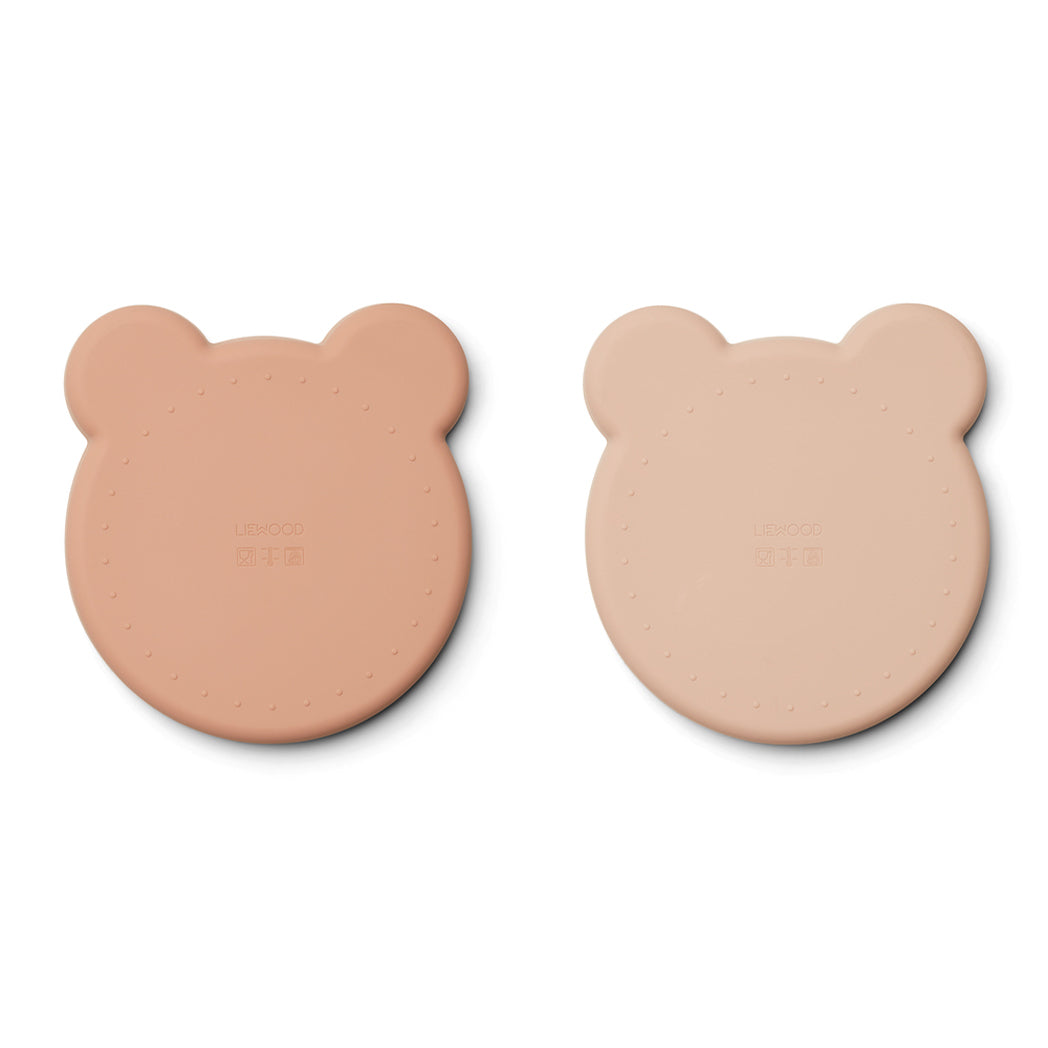 Liewood Silikon Teller Marty 2-Pack Rose mix bei Yay Kids